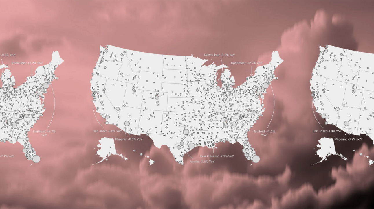 This interactive map shows Zillow's latest housing market forecast