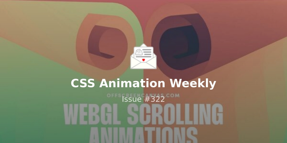 CSS Animation Weekly #322 - Scrolling and morphing