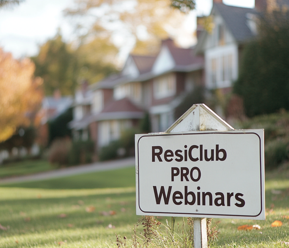 A new guide for the housing market: ResiClub PRO webinars