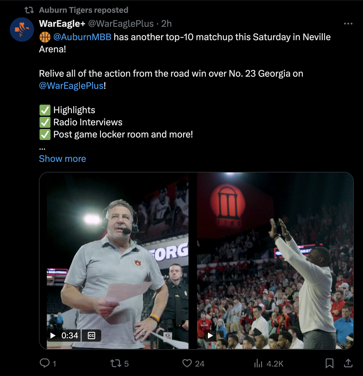 Bodda Getta Brew 1/23: Embrace the Auburn MBB Moment