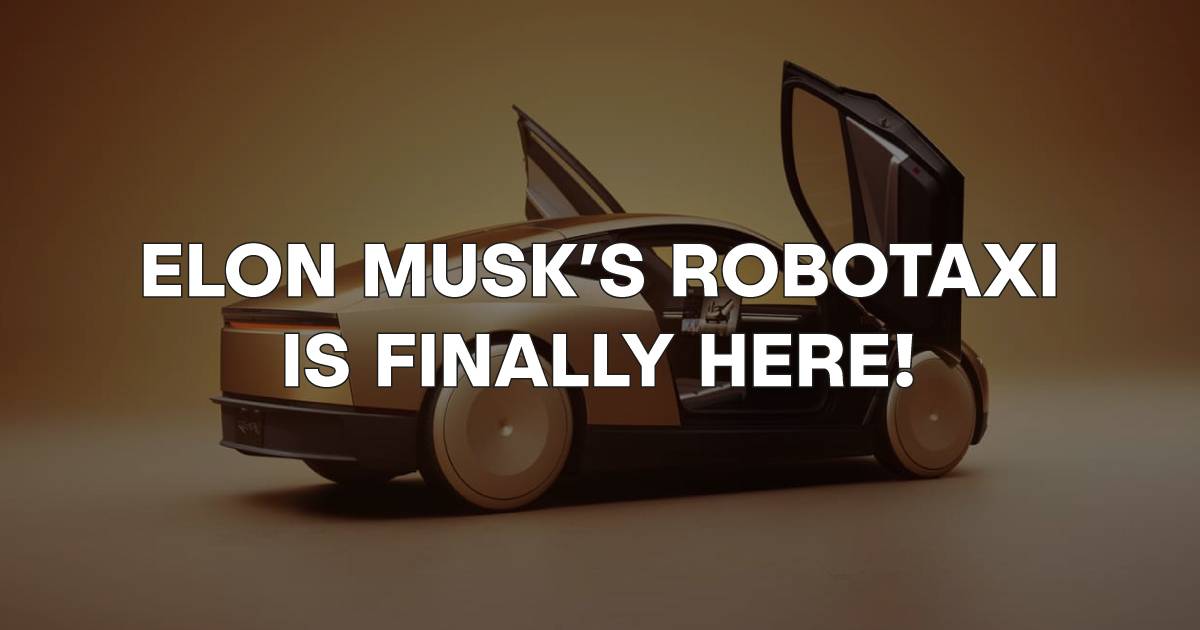 🚕 Elon Musk's Robotaxi is finally here!