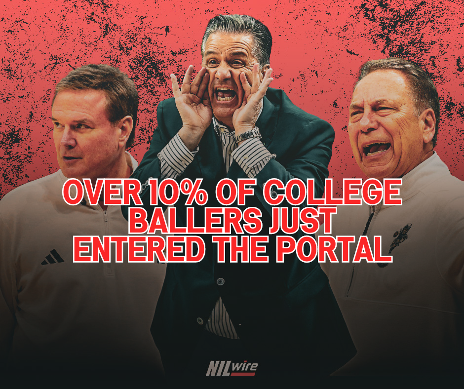 🏅 Over 10% of College Ballers just entered the Portal