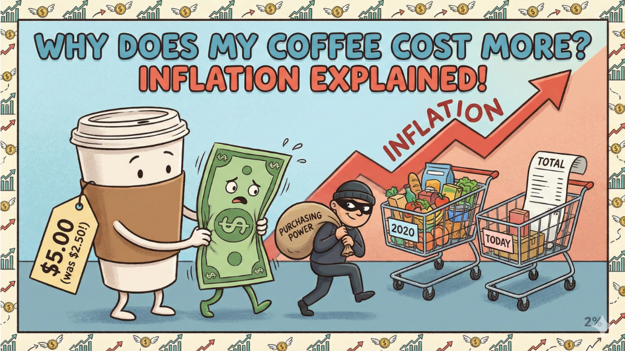Why Does My Coffee Cost More? Inflation Explained: The Shrinking Dollar 💸