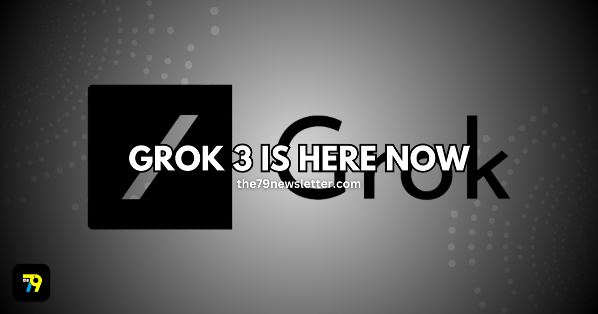 Grok 3 is here now