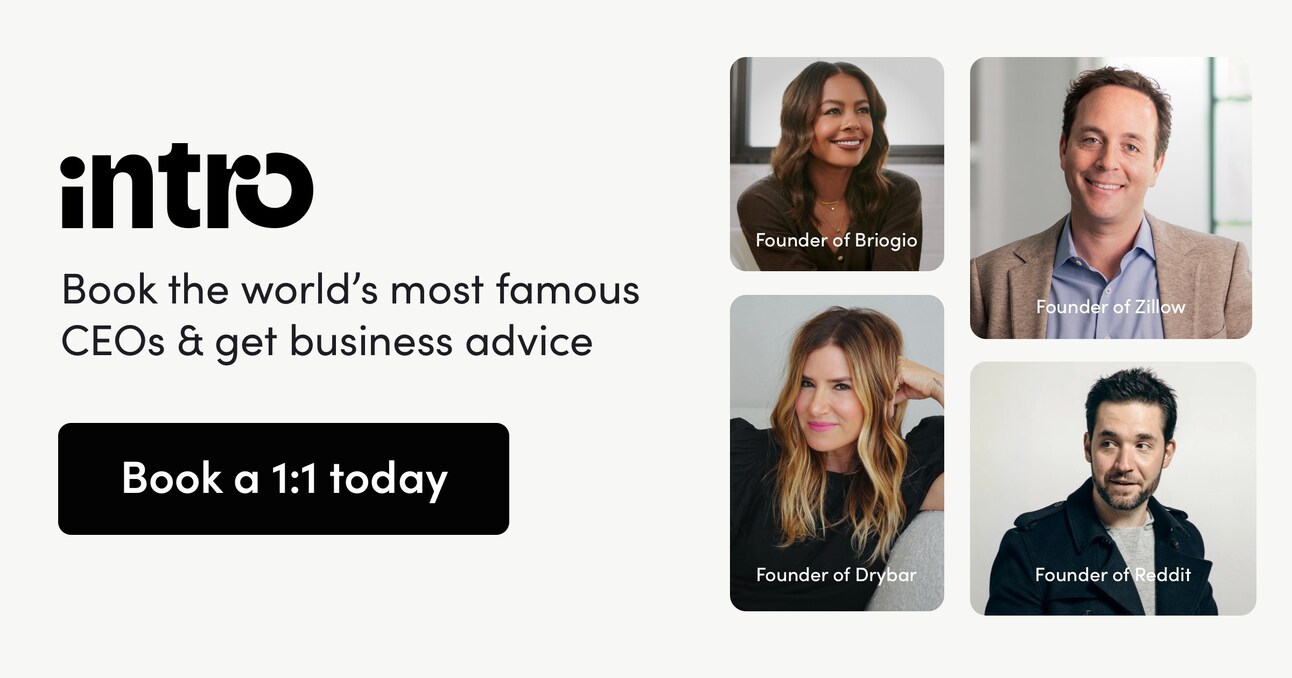 Intro - Book Video Calls with World-Class Experts