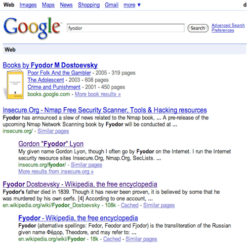 Ever Wondered How “Fyodor” (Nmap) Got His Name?