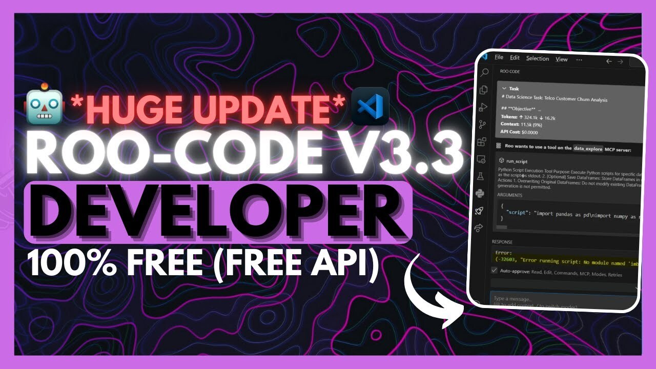 RooCode v3.3 Update – A Cline Alternative