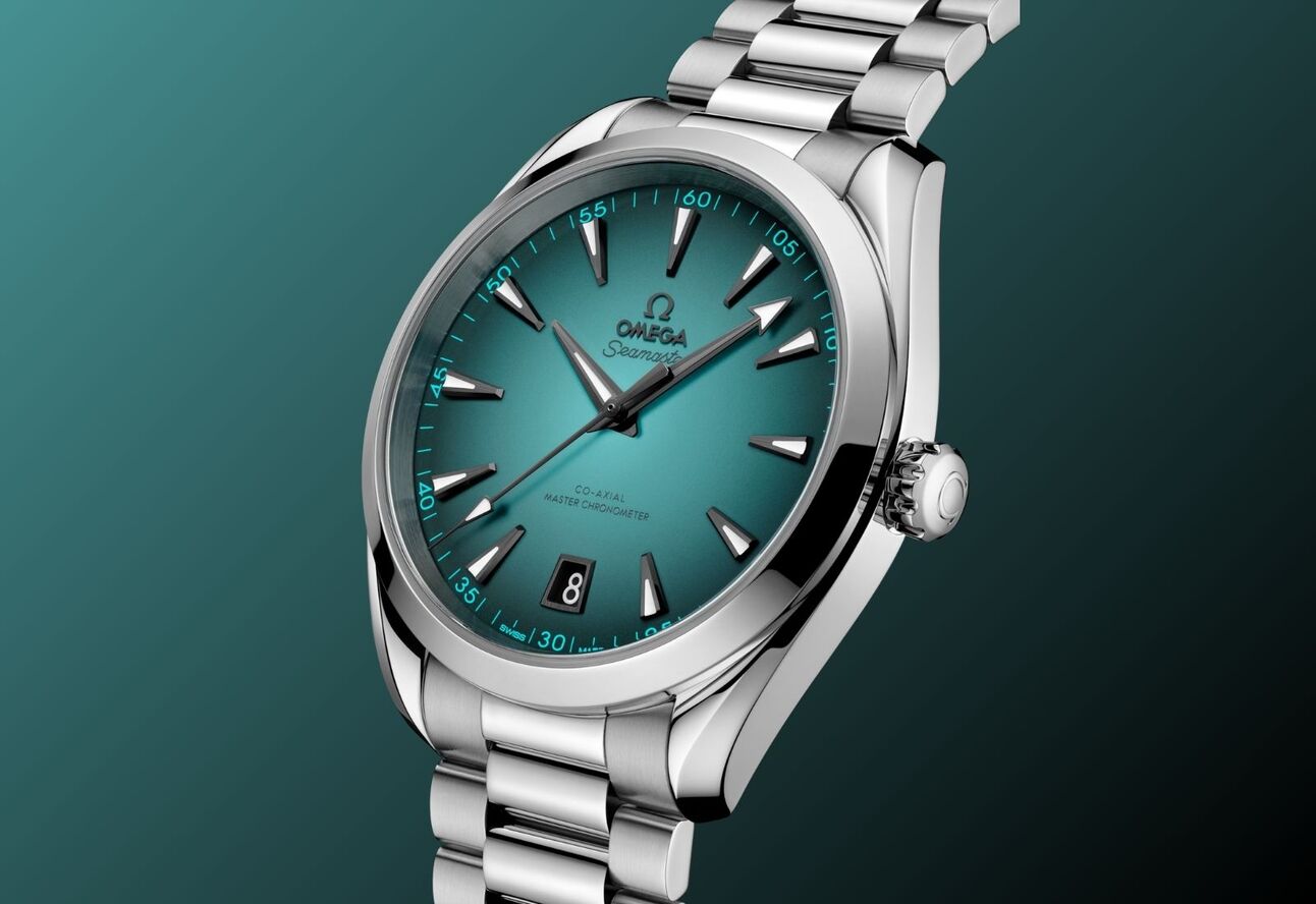 Omega Adds Gradient Turquoise Dial To Seamaster Aqua Terra; Vulcain ...