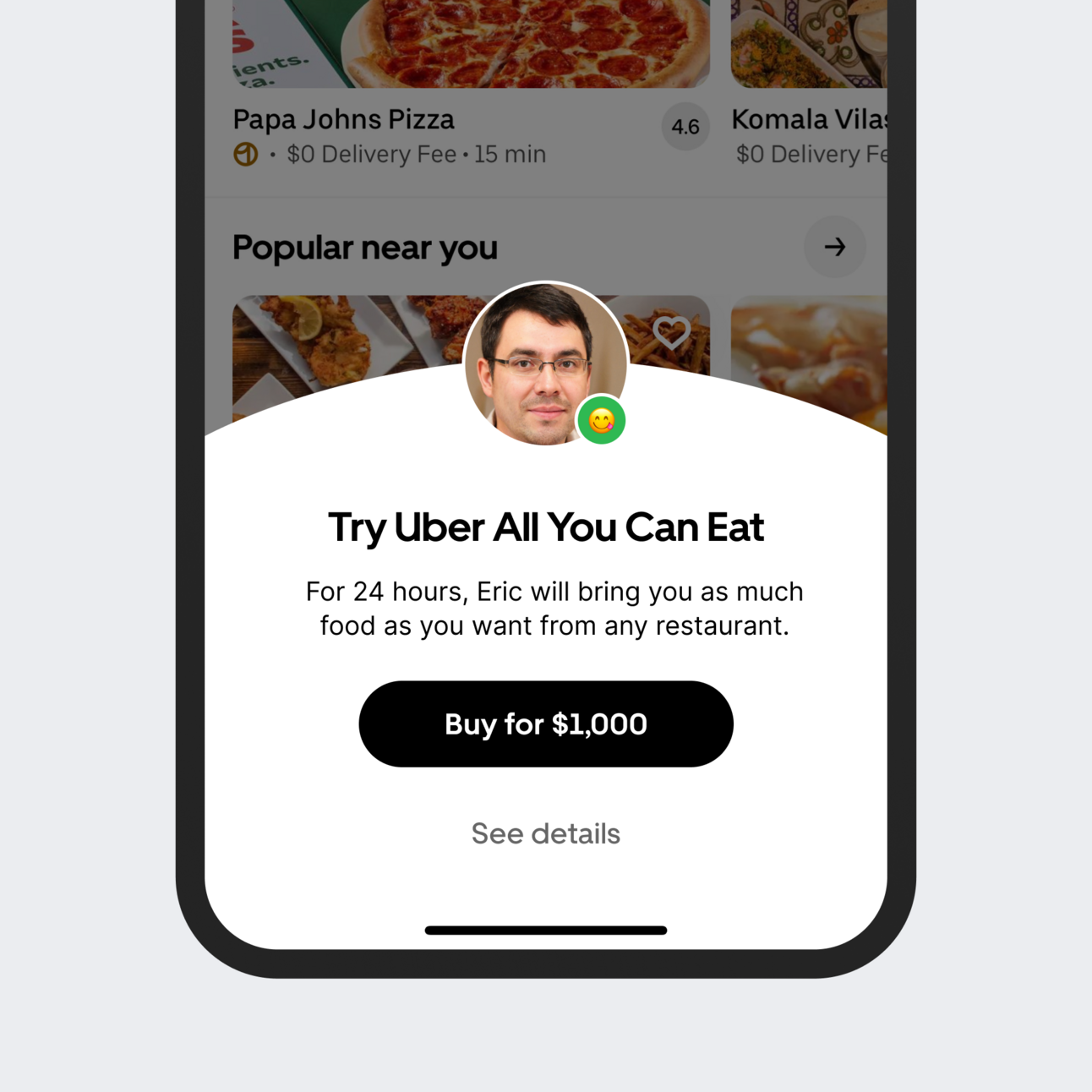 Uber Eats all you can eat