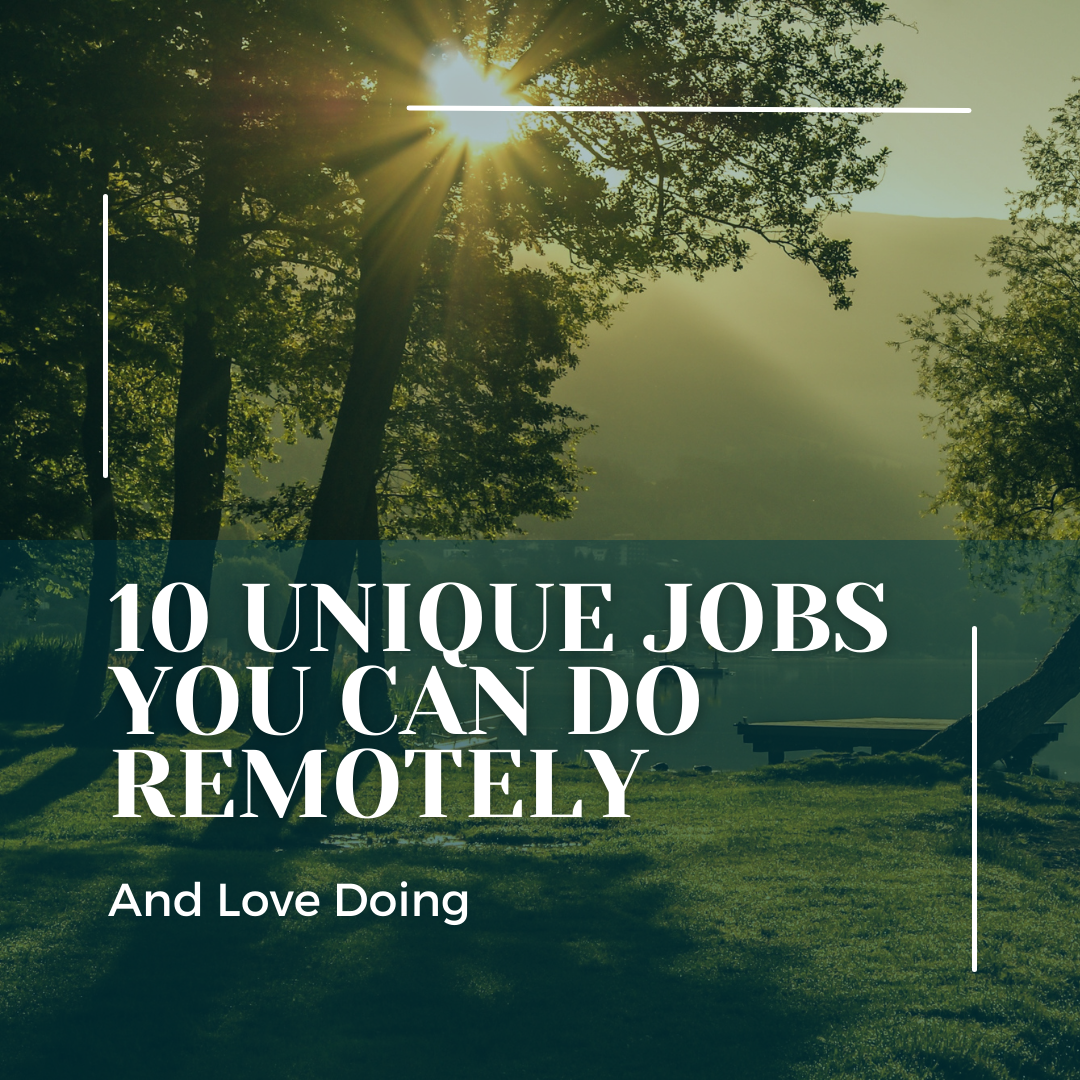 10 Unique, Odd, and Fun Remote Jobs You Can Do from Home