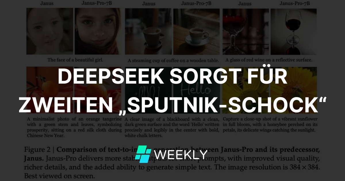 🇨🇳 DeepSeek sorgt für zweiten „Sputnik-Schock“