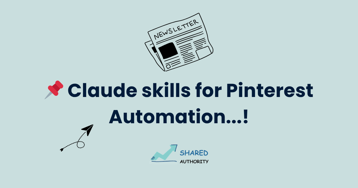 📌 Claude skills for Pinterest Automation...!