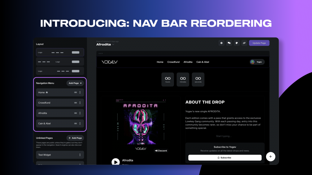 🧭 Reorder Your Nav Bar