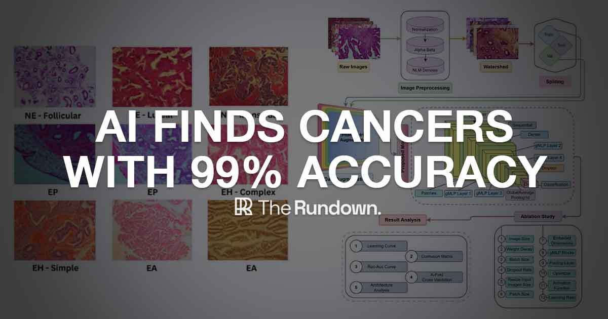 AI finds cancers with 99% accuracy