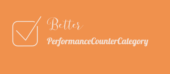 FC29: Reading/parsing PerformanceCounterCategory