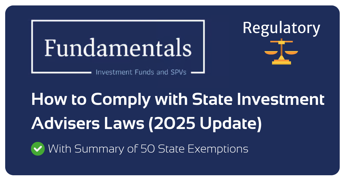 ⚖️ How to Comply with State Investment Advisers Laws (2025 Update)