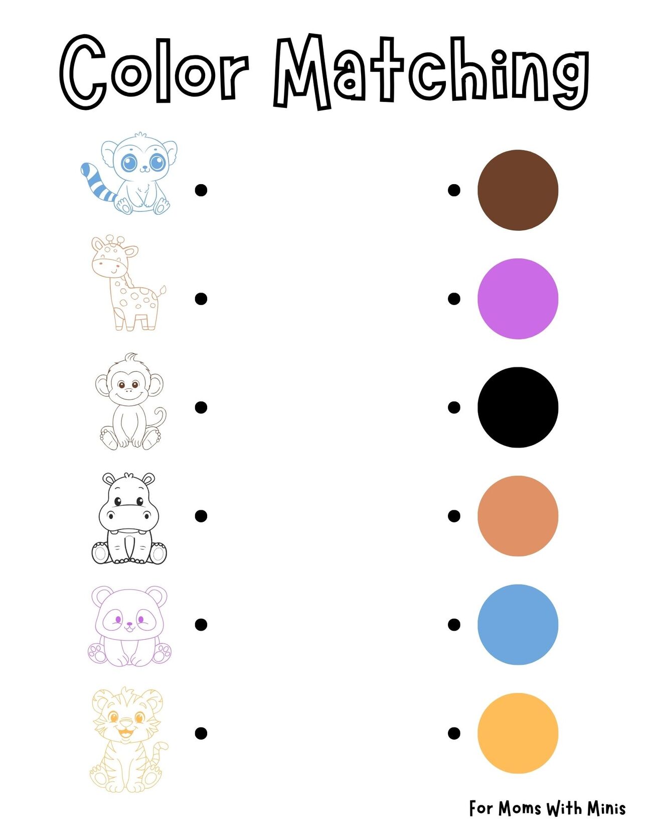 Baby Animal Color Matching