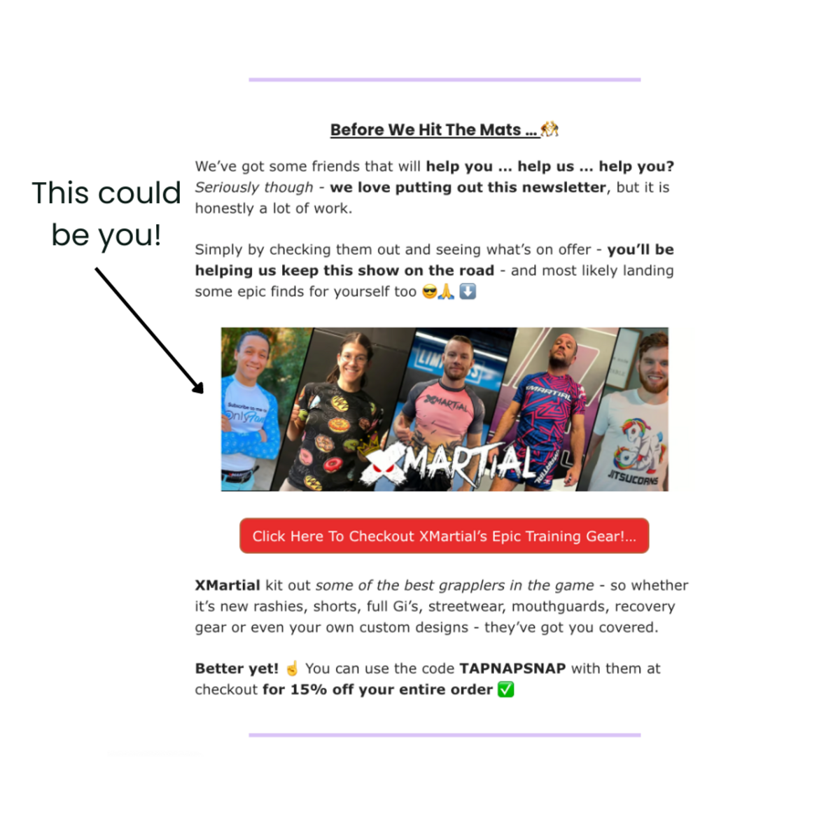 Sponsor The Newsletter | Tap, Nap & Snap