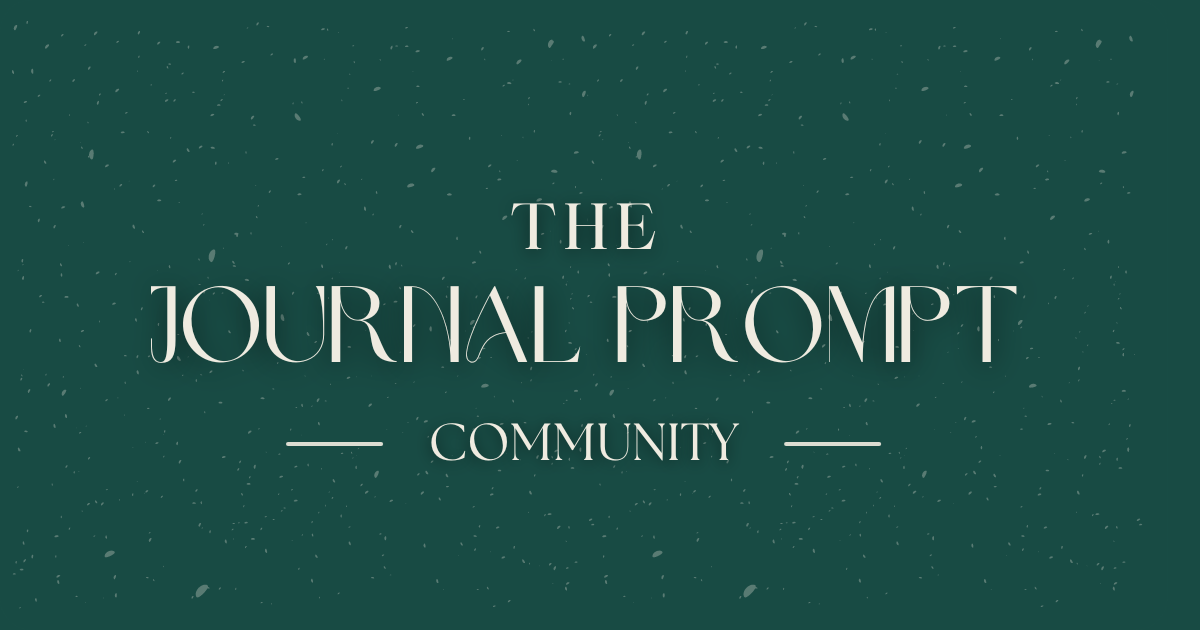 Community | The Journal Prompt