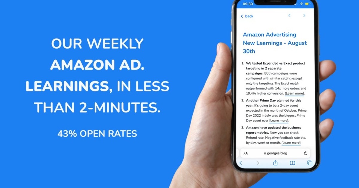 Amazon Advertising Lessons - April 5th