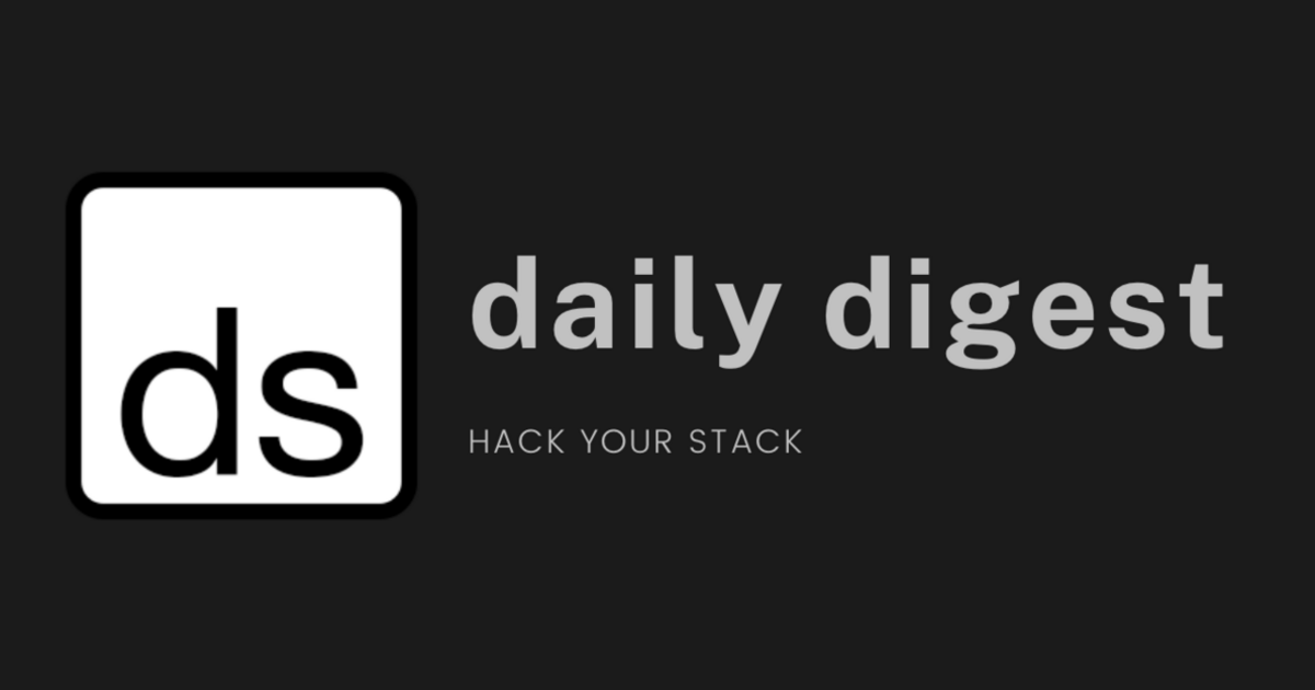 Daily Digest: JavaScript and AI