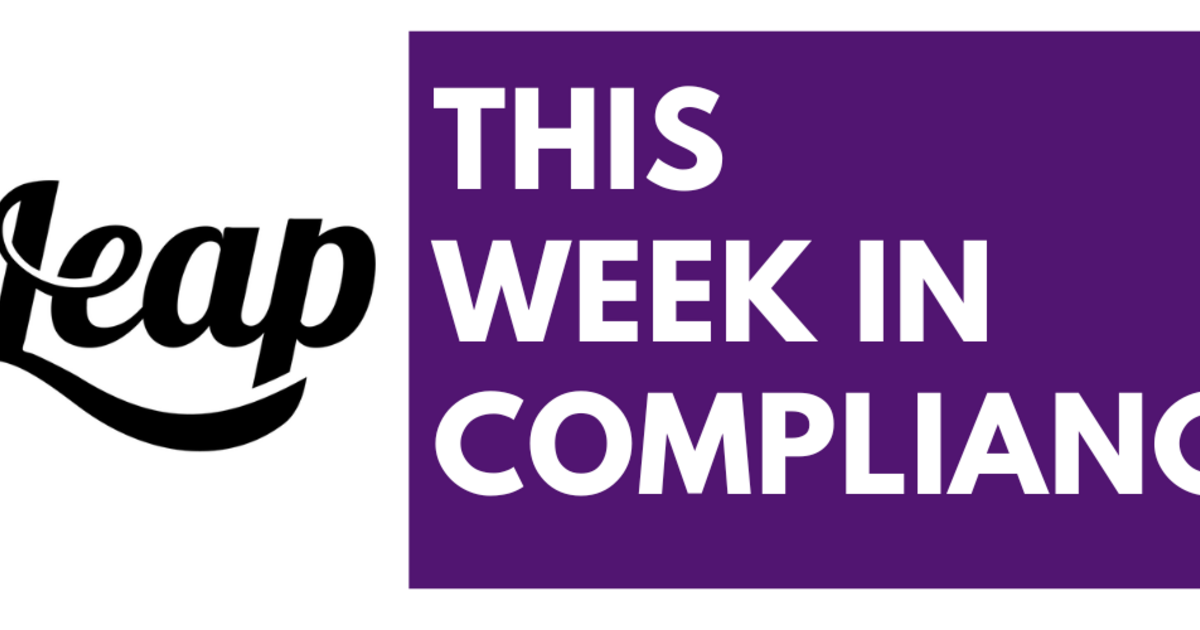 This Week in Compliance - August 2024